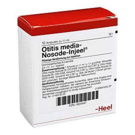 Otitis Media Nosode Injeel Ampoules United Remedies