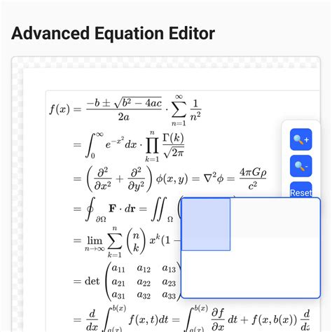 Advanced Equation Editor