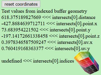 Raycaster BufferGeometry With New Face Questions Three Js Forum