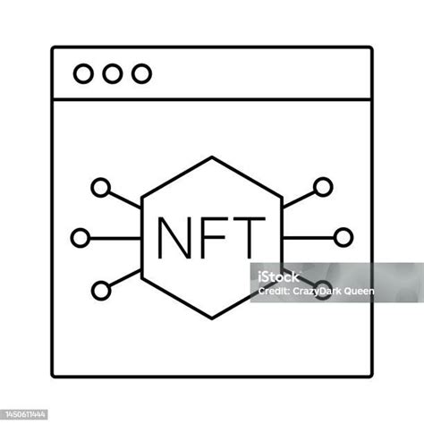 Nft 기술 라인 아이콘입니다 암호화 아이콘 또는 로고 기호 벡터 일러스트 레이 션 0명에 대한 스톡 벡터 아트 및 기타 이미지