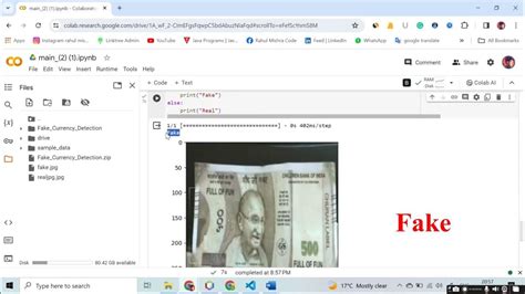 Fake Currency Detection Using Python Final Year Project 2025 Youtube