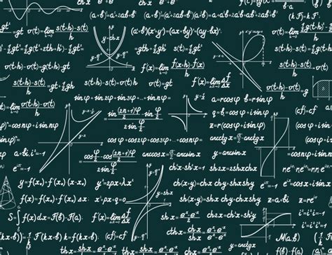 Math Seamless Pattern With Calculations Royalty Free Vector