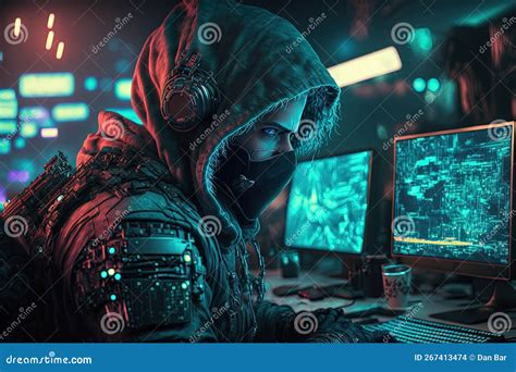 A Hacker Working On Computerinternet Security Network Programming