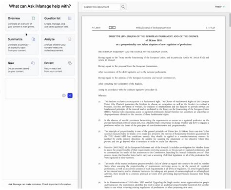Whats New In Ask Imanage