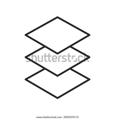 layer icons symbol vector elements infographic stock vector royalty