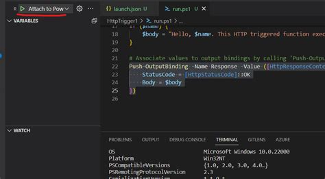 VS Code Azure Powershell Function Debugging Issue Omnisharp Json Rpc Exception Issue