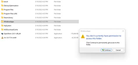 Can T Open WindowsApps Folder R Windows
