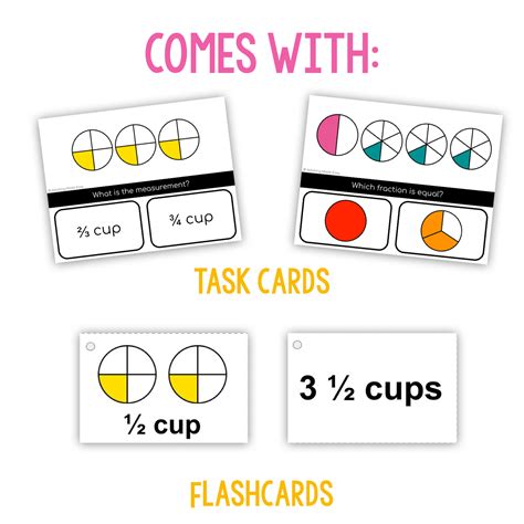 Fraction Measuring Cup Task Box Activity