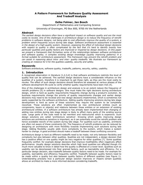 Pdf A Framework For Capturing The Relationship Between