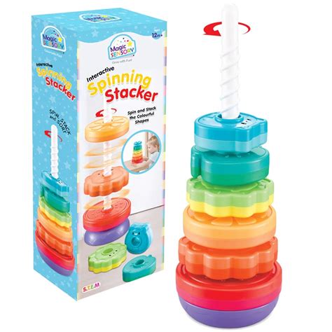 Magic Sensory Spinning Stacker Rainbow Ring Stacker Spin Stacker