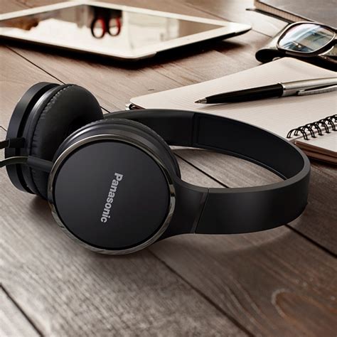 Panasonic RP-HF300 stylowe słuchawki nauszne przewodowe z mikrofonem ...