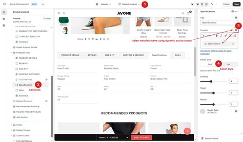 How To Display Product Specification Tab On Product Page Adorn Themes