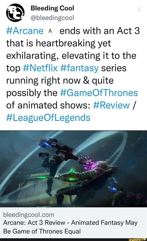 Bleeding Cool Bleedingcool Arcane Ends With An Act 3 That Is