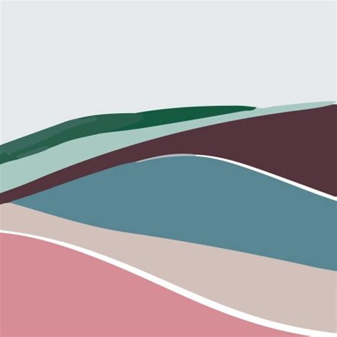 Colorful Abstract Hills Royalty Free Vector Image