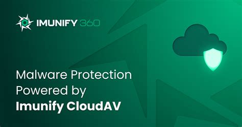 Malware Protection Powered By Imunify Cloudav