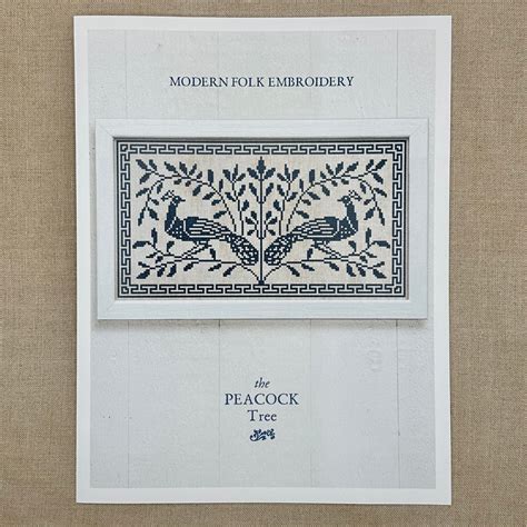 Modern Folk Embroidery The Peacock Tree Booklet Chart Evertote