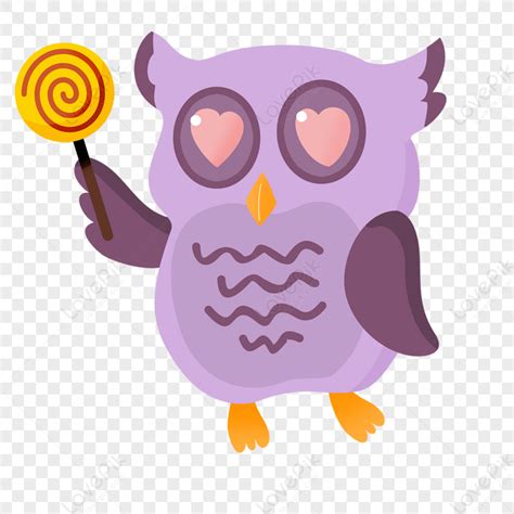 Greedy Cute Owl Lollipop Headset Cartoon Cute Owl Cute Cute Clipart