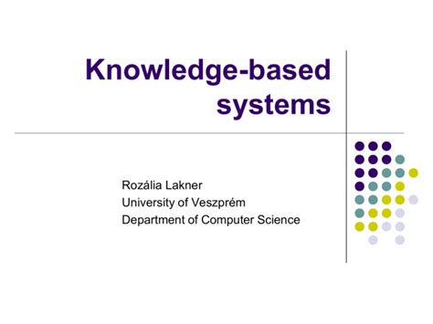 Knowledge Based Systems