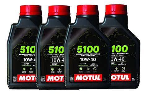 Oleo Motul 5100 10w40 Para Motor Motos E Quadriclos 4 Litros Frete Grátis
