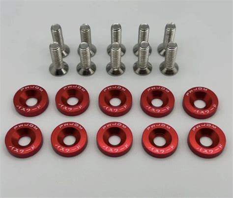 New Password Jdm Guard Washers Red Gt R Parts