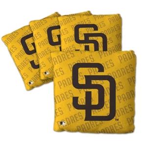 Mlb San Diego Padres 4pk Yellow Toss Game Set Target