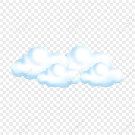 Four Simple Blue Cloud Clip Art Clouds Simple Clouds Four Four