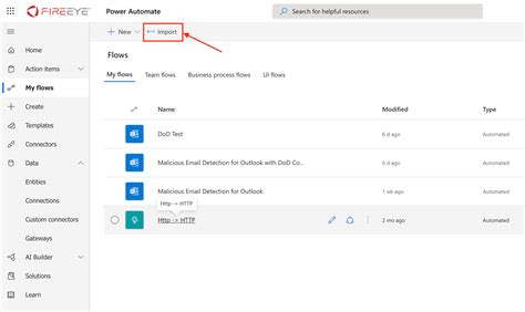Integrating Via Microsoft Power Automate FireEye Developer Hub