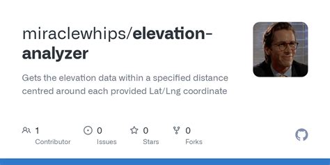 Github Miraclewhips Elevation Analyzer Gets The Elevation Data Within A Specified Distance