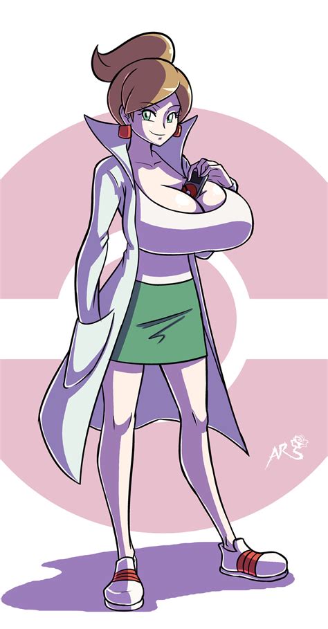 Xbooru Araragi Pokemon Axel Rosered Big Breasts Breasts Cleavage