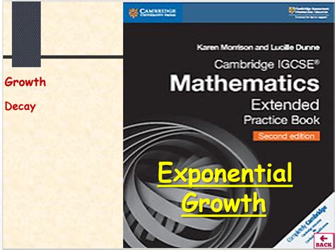 Gcse Exponential Growth And Decay Teaching Resources