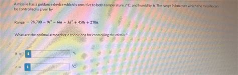 A Missile Has A Guidance Device Which Is Sensitive To