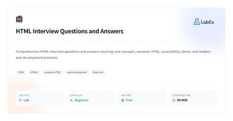 Html Interview Questions And Answers 2025 Labex