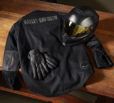 Willie G Skull Graphic Operative 20 Riding Shirt Jacket Harley
