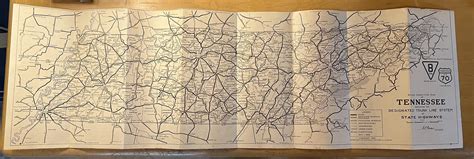 Driving Map Of Tennessee 1929 Tennessee Highway Map Rtennessee