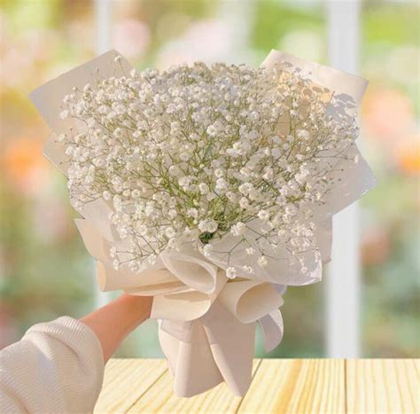 Flor Nubecita Blanca Deslumbrante Floreria A Domicilio