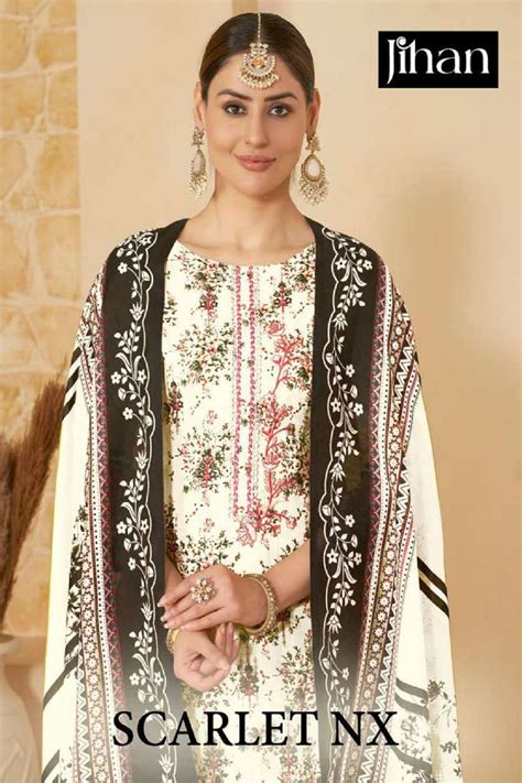 Jihan Scarlet Nx Printed Dupatta Pakistani Collection