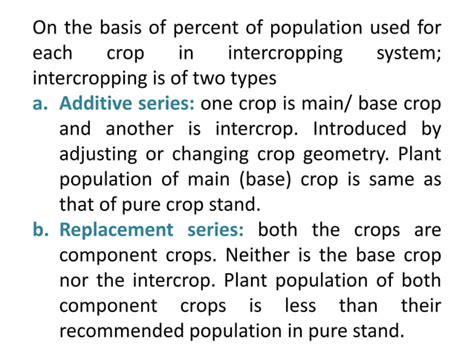 Cropping System Types Pptx Agriculture Industries