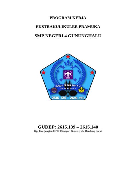 Program Kerja Eskul Pramuka Pdf