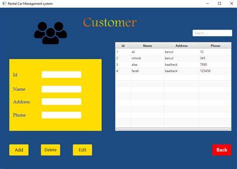 Github Farahassaf 25rental Car Management System A Desktop