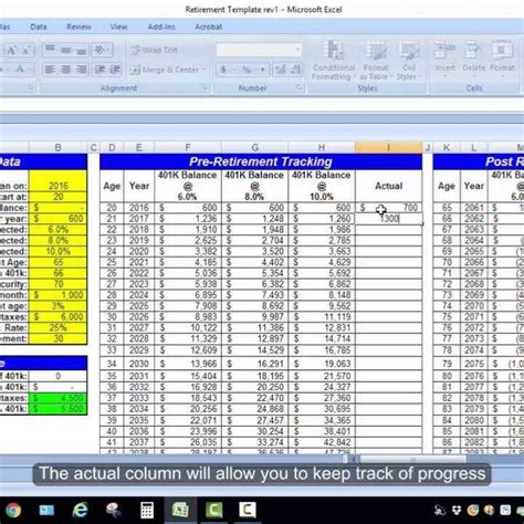 Excel Retirement Template
