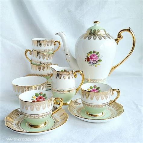 Made In England Roslyn 1958 1963 Antique Tea Sets Tea Pots
