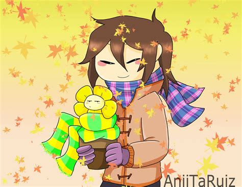 Flowey X Frisk By Aniitaruiz On Deviantart