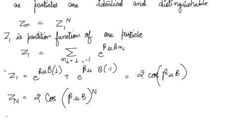 solved consider a system of n distinguishable non interacting spins in a magnetic field each