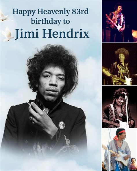 Black Happy Heavenly 83rd Birthday To Jimi Hendrix 🎂🕊️ Facebook