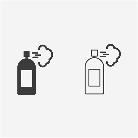 Spray Can Deodorant Icon Vector Symbol Sign 15154900 Vector Art At Vecteezy