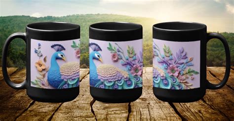 Peacock Mug Peacock Coffee Mug Peacock Coffee Cup Watercolor Peacock Peacock Lover Peacock