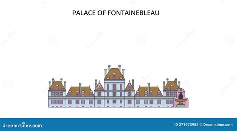 France Fontainebleau Tourism Landmarks Vector City Travel