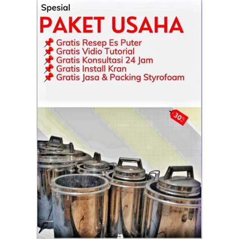 Jual Tabung Es Puter 30 Liter Lengkap Tebal Shopee Indonesia