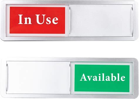 In Use Or Available Door Sign For Home Office Restroom