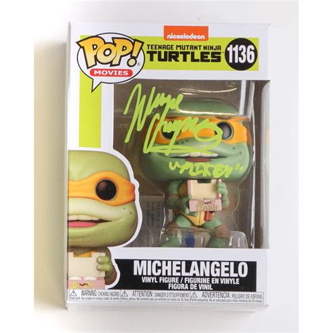 Wayne Grayson Signed Teenage Mutant Ninja Turtles 1136 Michelangelo Funko Pop Vinyl Figure